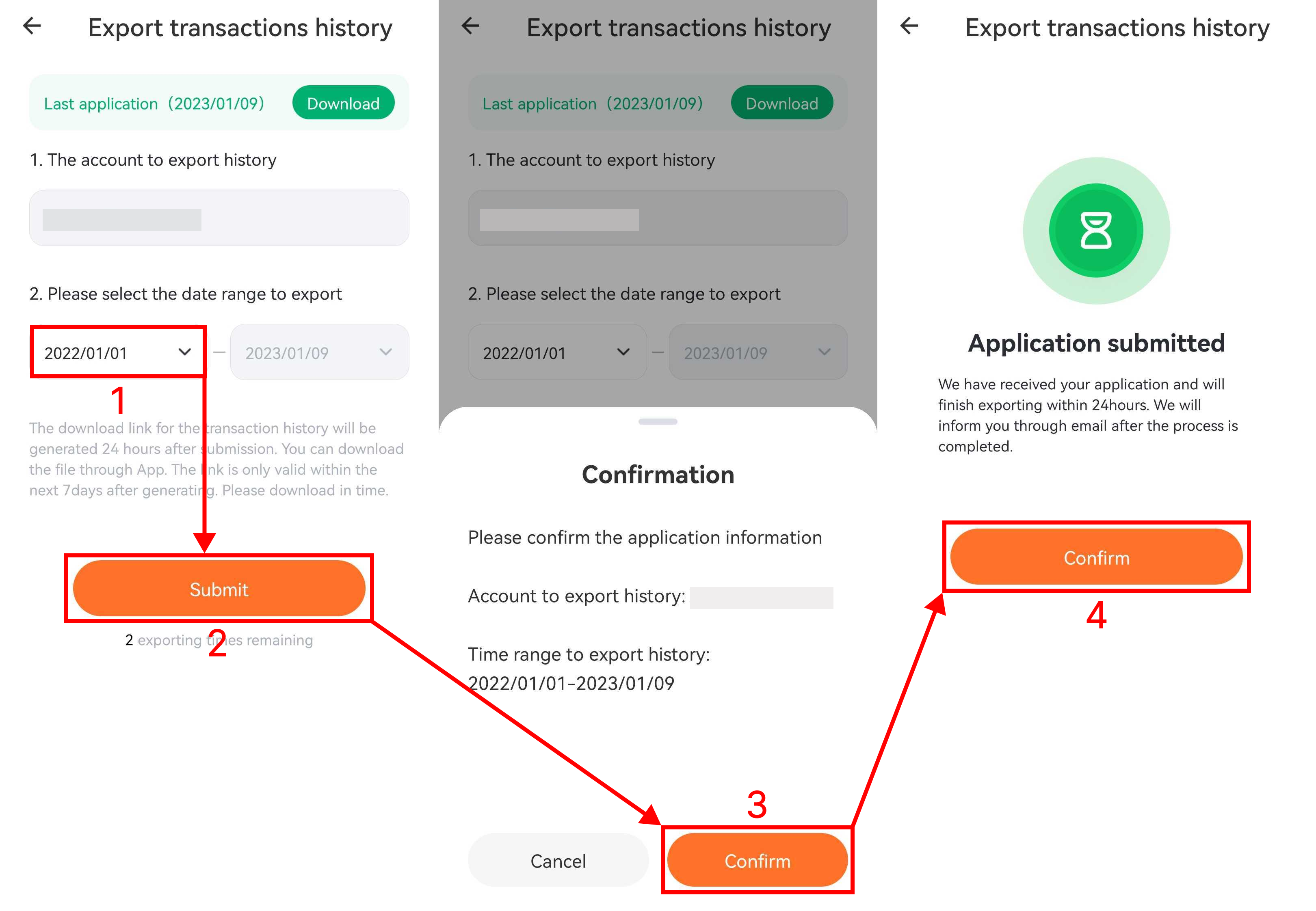 How to Export Transaction History on Pionex.US App – Pionex US Help Center
