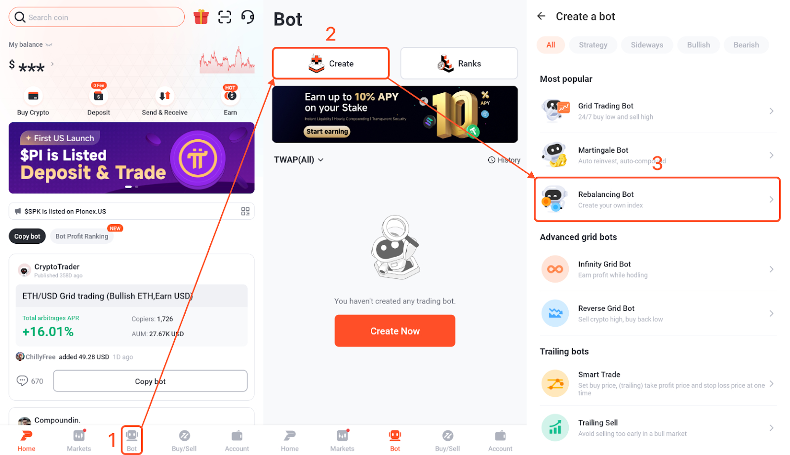Rebalancing Bot – Pionex US Help Center