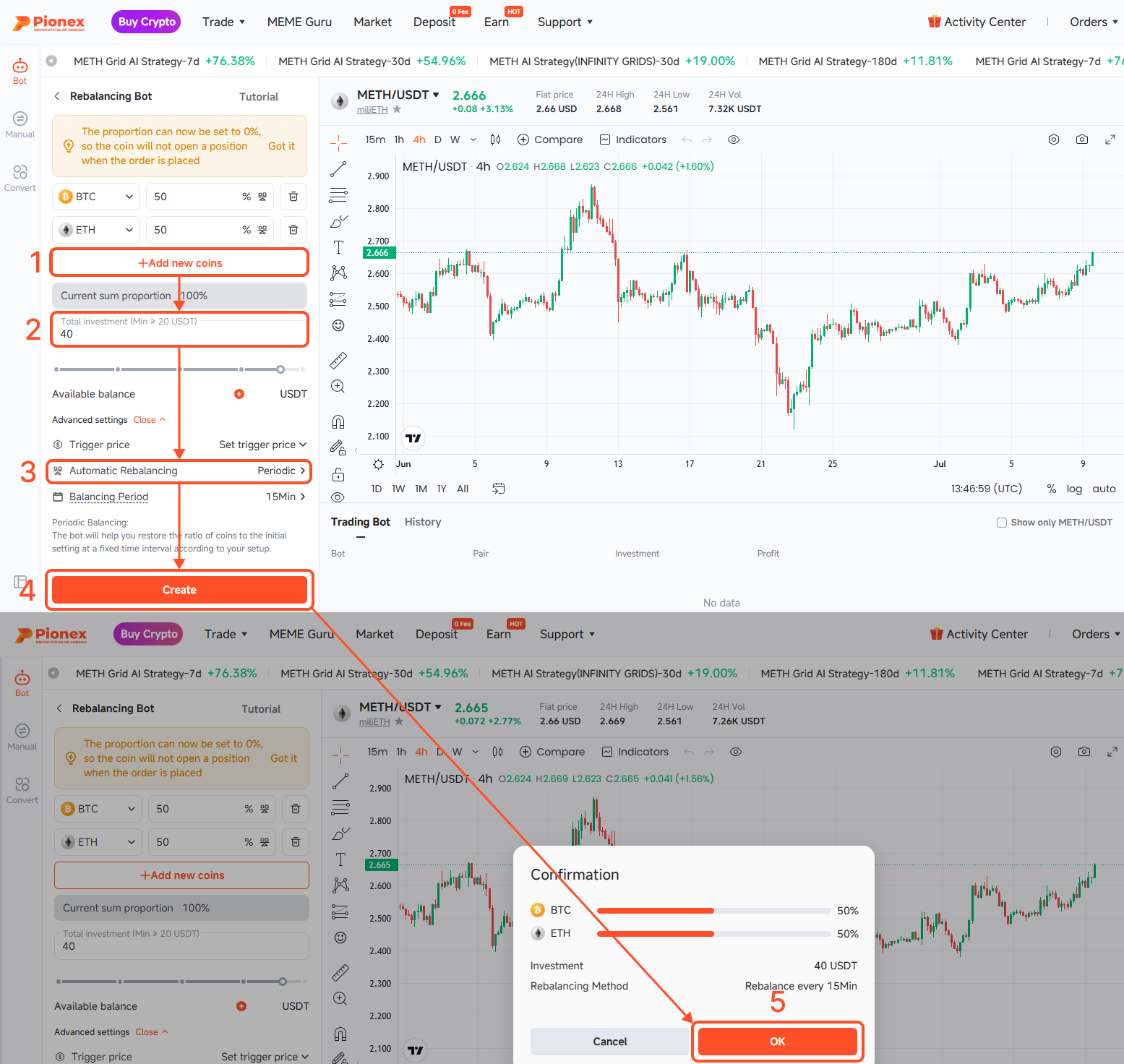 Rebalancing Bot – Pionex US Help Center